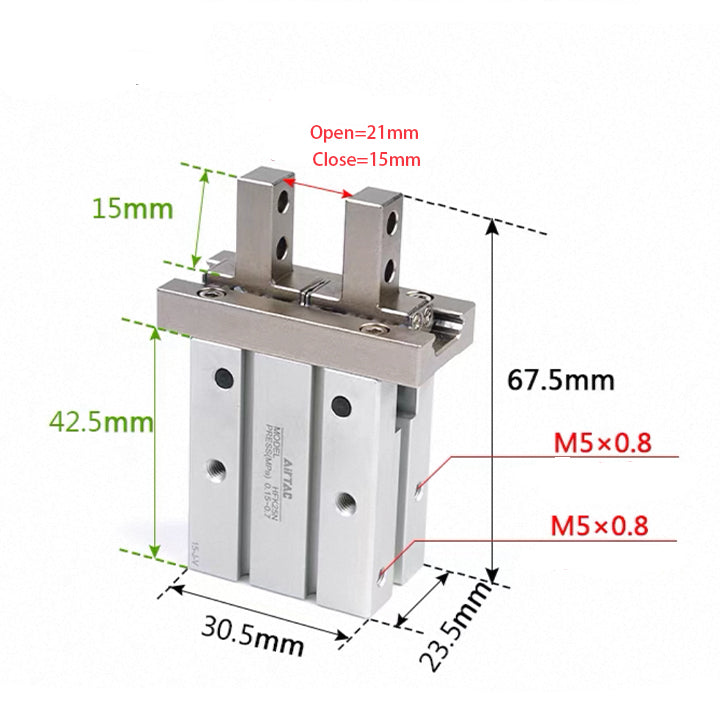 Airtac HFK: Air Gripper, Parallel - HFK16N