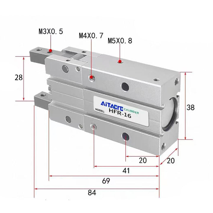 Airtac HFR series: open and close type pneumatic finger - HFR16
